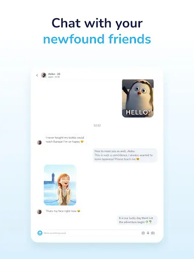 Bottled - Message in a Bottle, Friend AI App - AI Companion