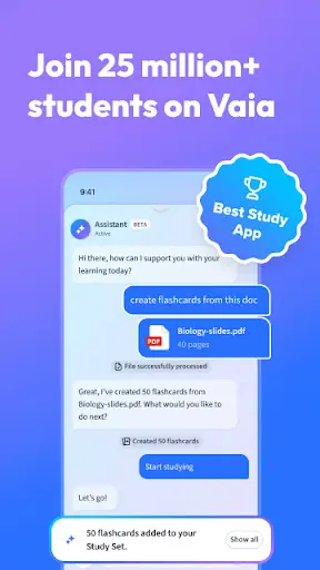 Vaia: Study, Notes Flashcards, Learning AI App - AI Companion